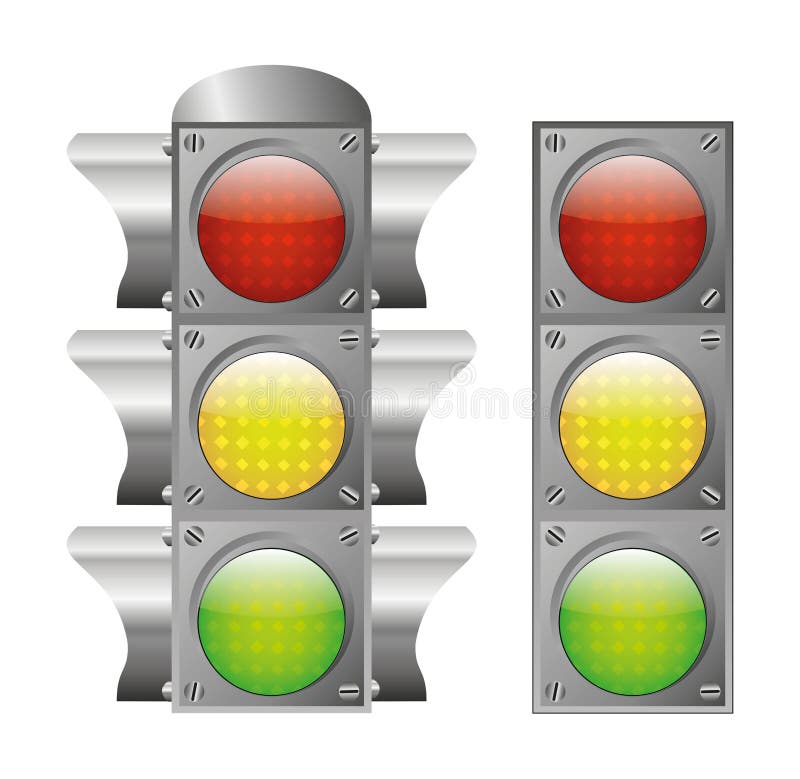 Traffic light stock vector. Illustration of control, equipment - 36283310