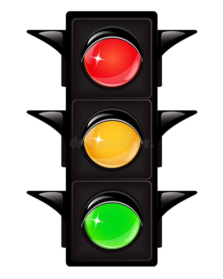Bright Red Traffic Light Stock Illustrations – 7,498 Bright Red Traffic ...
