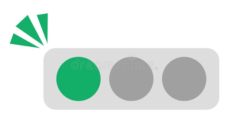 Traffic Light. Blue Light. it Simple Icon. Stock Vector - Illustration ...