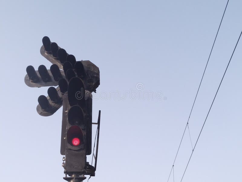 Traffic light bulb stock photo. Image of mast, iron - 219942580