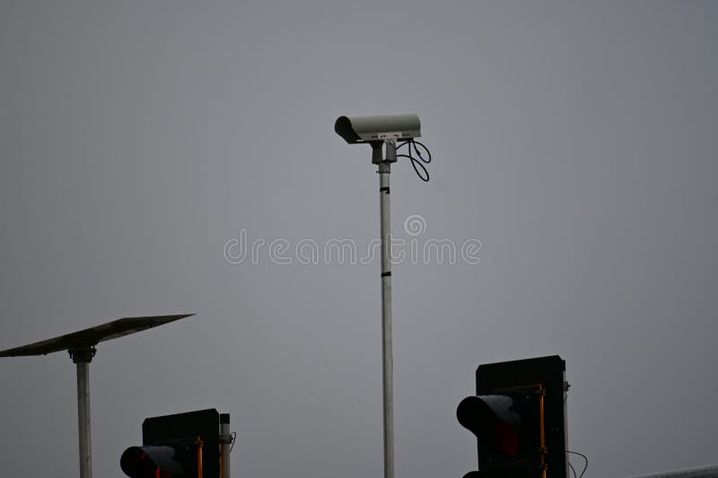 Traffic Light Camera with Stop and Go Lights Attached To Traffic Light ...