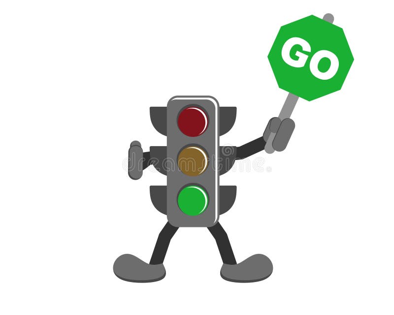 Traffic light character stock vector. Illustration of cartoon - 275237045