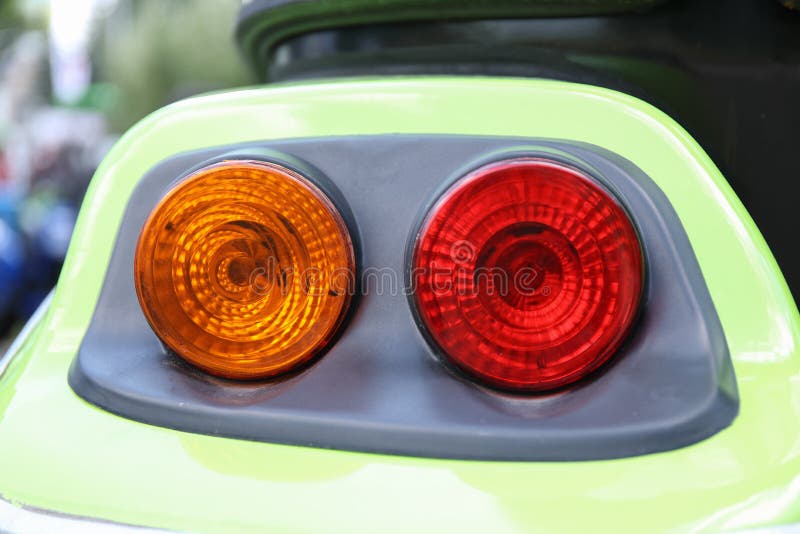 Traffic Light Collage with Car Light Equipments, Safety Concept Stock ...