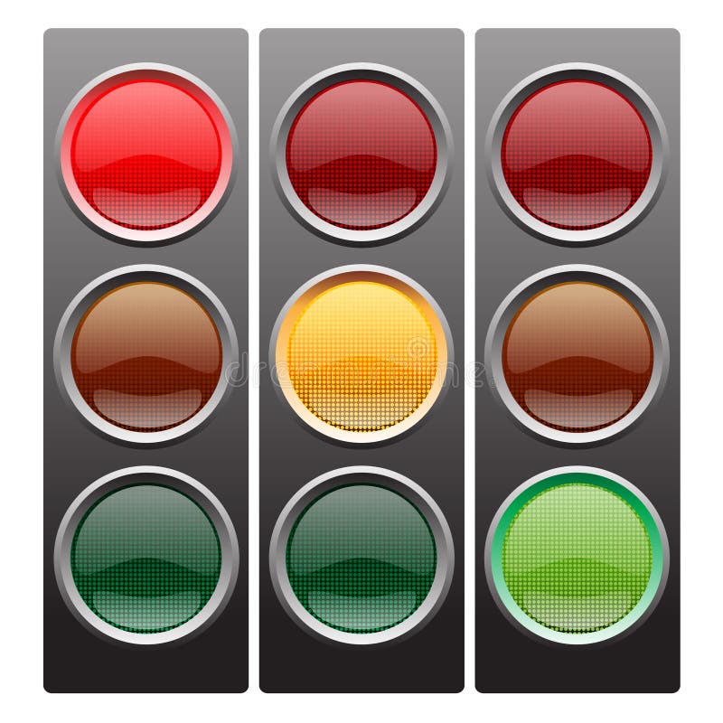 Traffic Light Collection Stock Illustrations – 6,467 Traffic Light ...