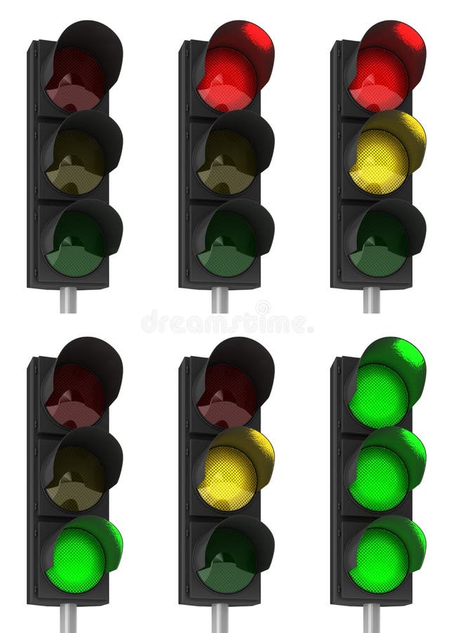 Traffic light stock vector. Illustration of control, equipment - 36283310