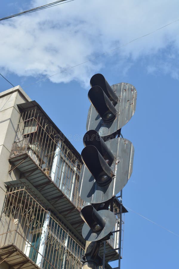 Traffic Light Shows Blue Signal Stock Photo - Image of line, blue: 69014822