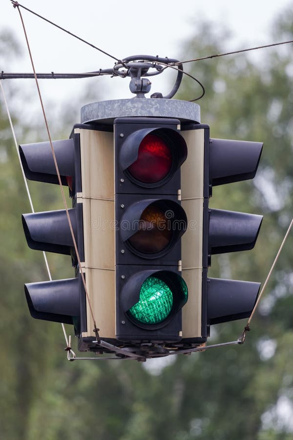 Green Light at a Traffic Light Stock Image - Image of sign, vehicles ...