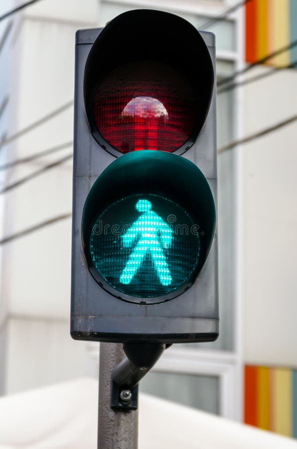 Green Man Traffic Light