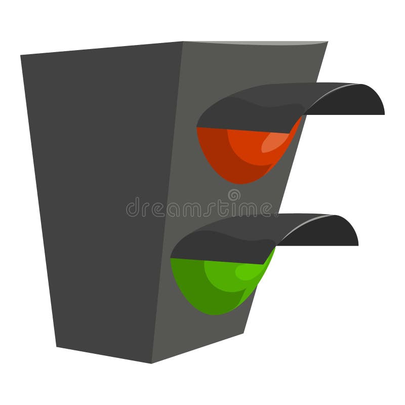Traffic Light Icon, Cartoon Style Stock Vector - Illustration of ...