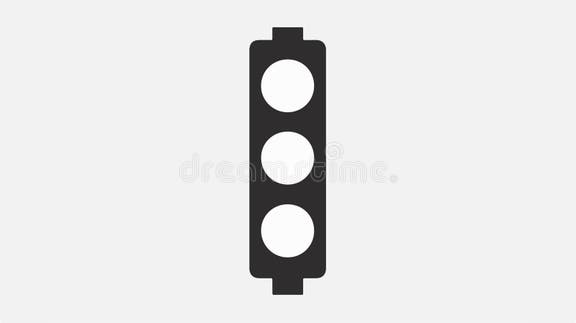 Modern Traffic Light Icon for Traffic and Road Safety Concepts Stock ...