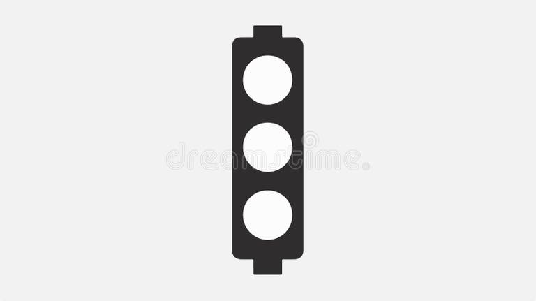 Modern Traffic Light Icon for Traffic and Road Safety Concepts Stock ...