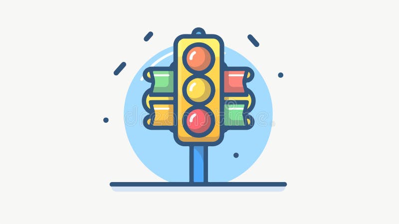 Modern Traffic Light Icon for Traffic Related Projects - Symbol of ...