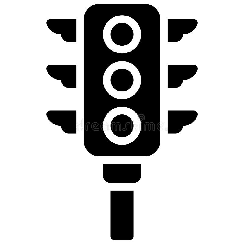 Traffic Light Icon, Location Map and Navigation Vector Stock Vector ...