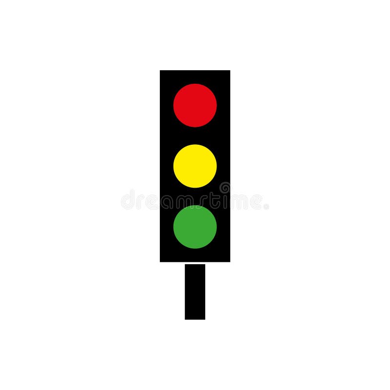 Traffic Light Icon. Traffic Light Sign Isolated on White Background ... Traffic Light Icon. Traffic Light Sign Isolated on White Background ...