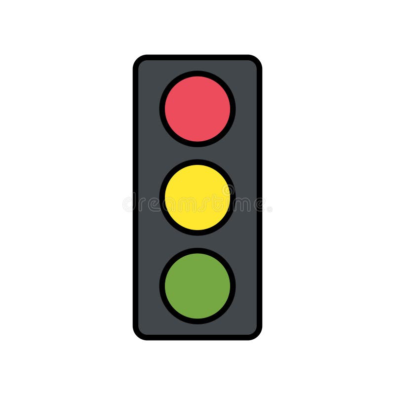 Traffic Light Icon Vector Illustration Stock Vector - Illustration of ...