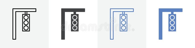 Traffic Light Icon Vector Set Use for Web Ui or App Stock Vector ...