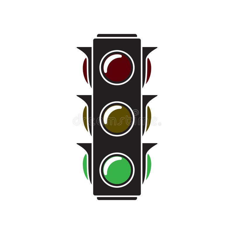 Traffic light icon vector stock vector. Illustration of traffic - 309006111