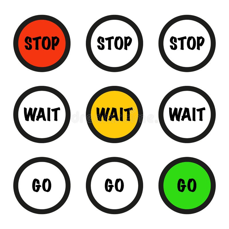 Stop Go Buttons Stock Illustrations – 96 Stop Go Buttons Stock ...