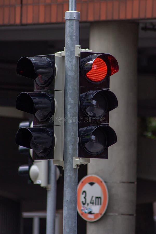 Traffic Light at an Intersection Stock Photo - Image of lighting ...