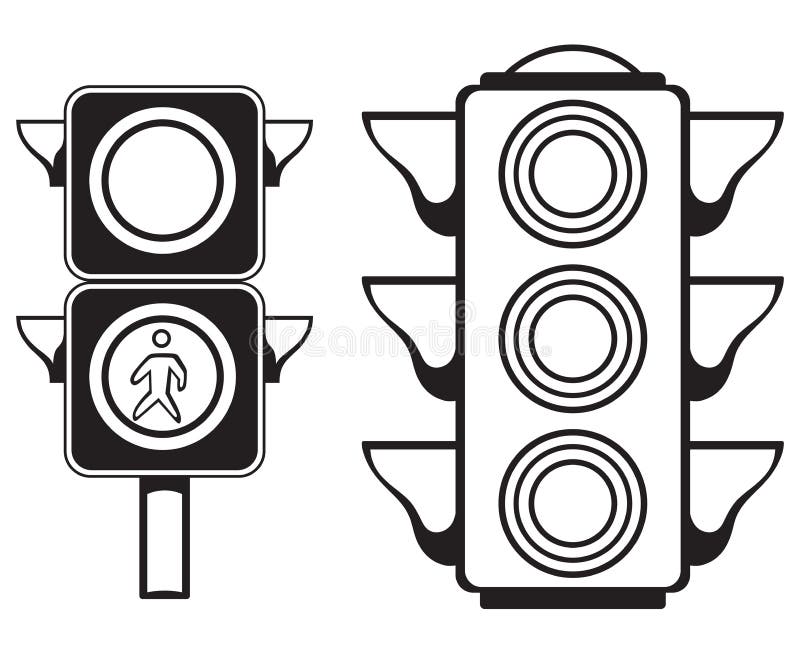 Traffic Light Outline Stock Illustrations – 17,214 Traffic Light ...