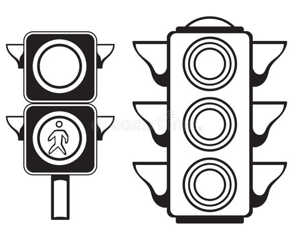 Traffic Light Outline Stock Illustrations – 17,214 Traffic Light ...