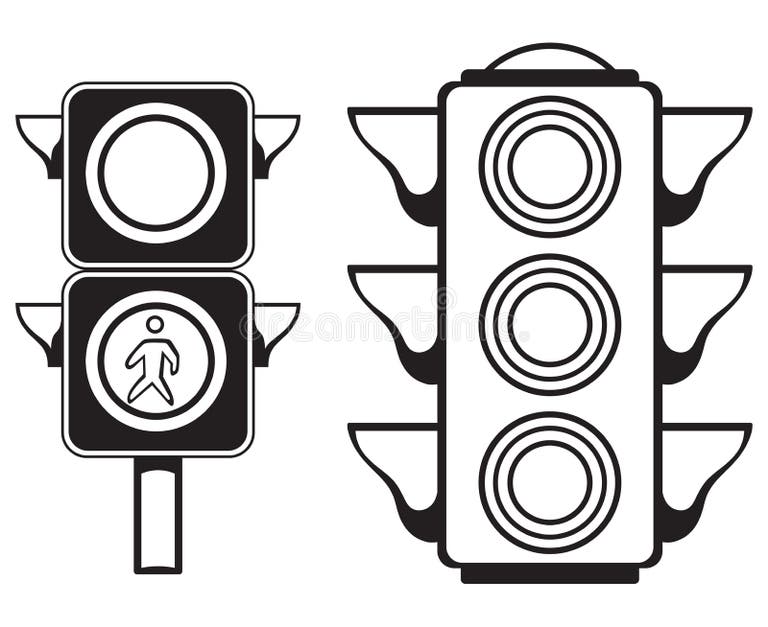 Traffic Light Outline Stock Illustrations – 17,214 Traffic Light ...