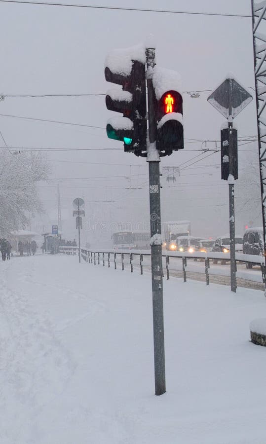 Snowy Stoplight Stock Photos - Free & Royalty-Free Stock Photos from ...