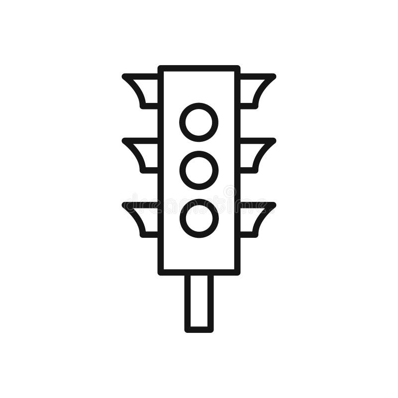 Traffic Light Outline Stock Illustrations – 16,090 Traffic Light ...