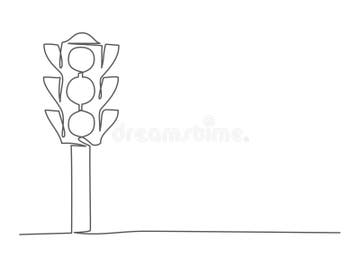 Traffic Signal Line Drawing Stock Illustrations – 624 Traffic Signal ...