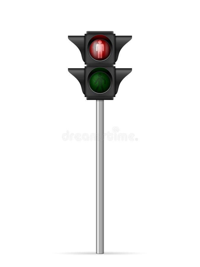 Red Signal Pedestrian Traffic Light Stock Illustrations – 1,041 Red ...