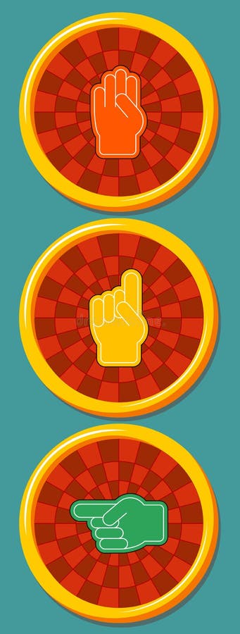 Traffic Light and Pointer Finger Stock Vector - Illustration of sign ...