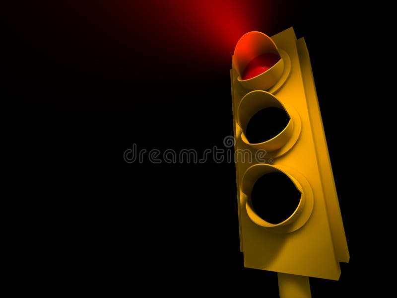 Traffic Light - Red stock illustration. Illustration of road - 2111531