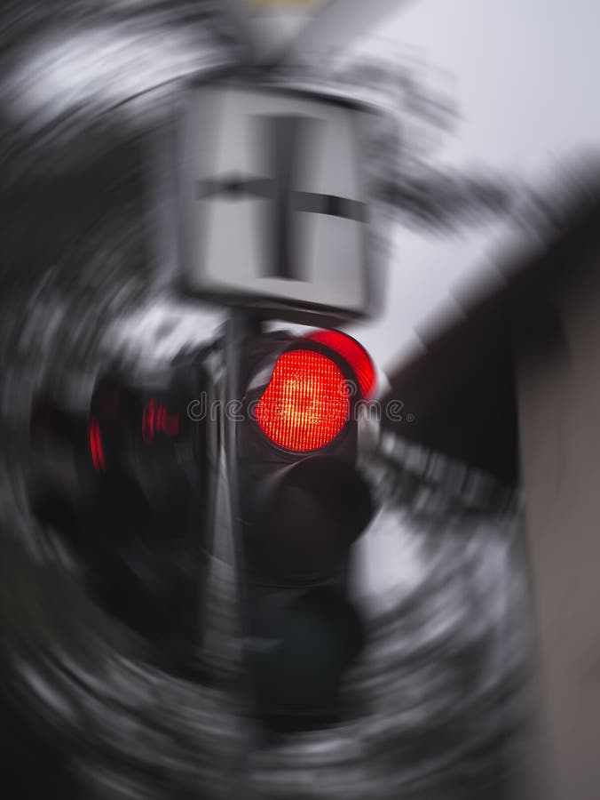 Traffic Light with a Red Colour Stock Photo - Image of illuminated ...