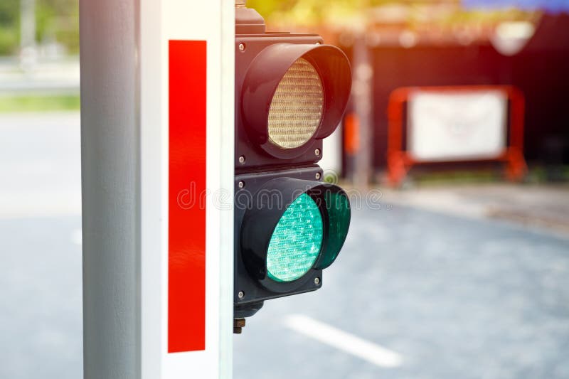 Traffic Light Road Gate Control Prevent or Passed Car in Smart Parking ...