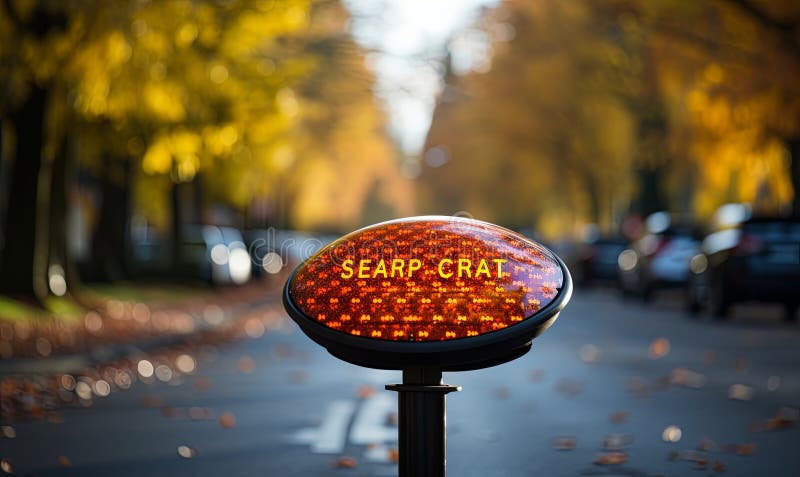 Traffic Light on the Side of Road Stock Photo - Image of automatic ...