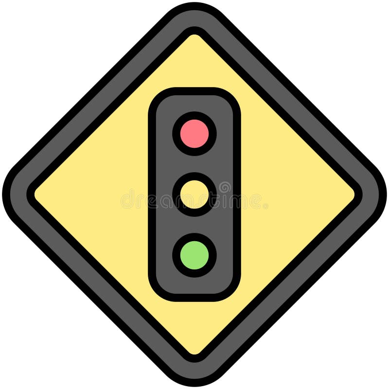 Traffic Light Icon, Location Map and Navigation Vector Stock Vector ...