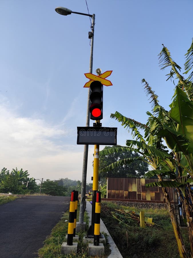 Traffic Light Sign for the Train when Passed Stock Image - Image of passed, train: 397105043