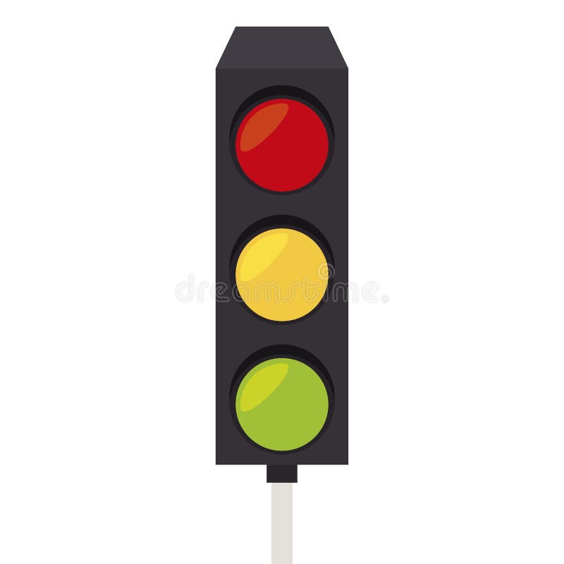 Traffic light signal icon stock illustration. Illustration of electric ...