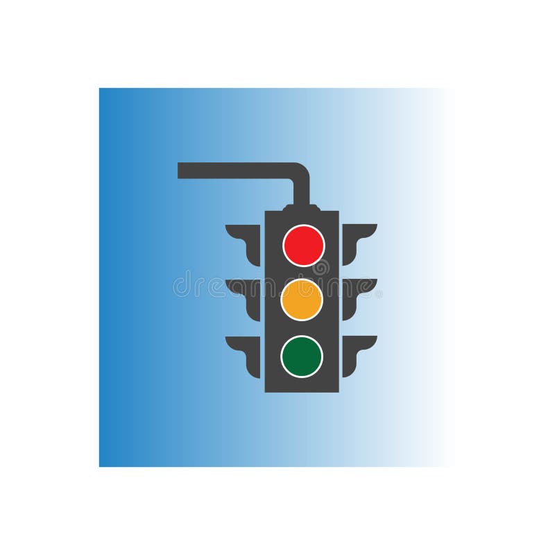 Traffic Light Signal Icon Vector Design Template Stock Illustration ...