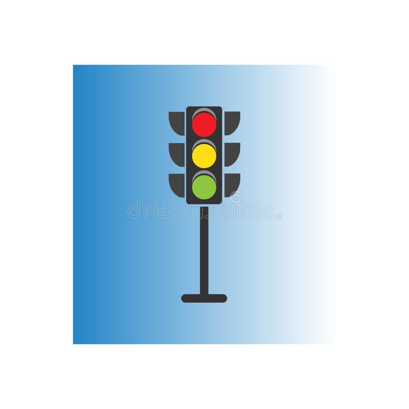 Traffic Light Signal Icon Vector Design Template Stock Vector ...