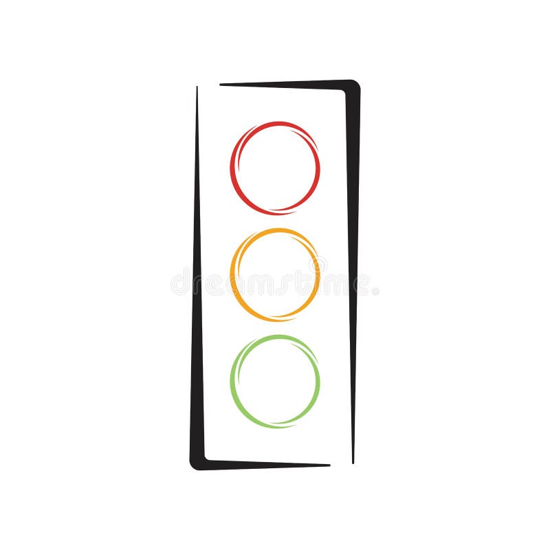 Traffic Light Signal Icon Vector Design Template Stock Vector ...