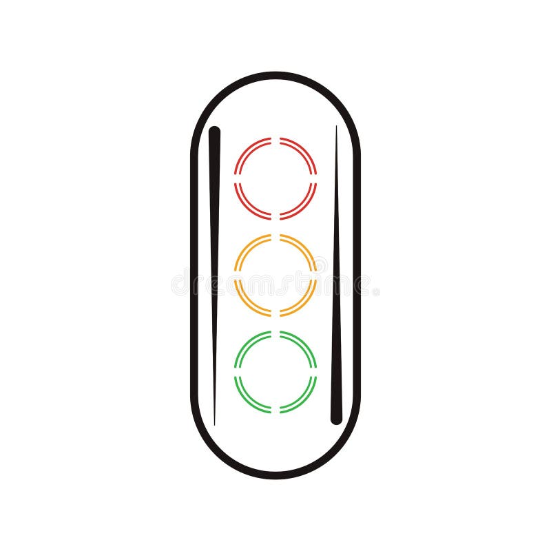 Traffic Light Signal Icon Vector Design Template Stock Vector ...