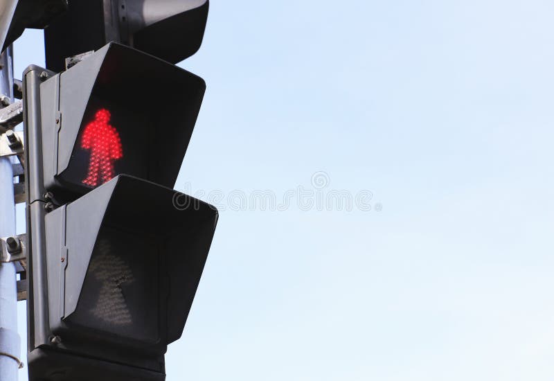 Traffic Light on the Sky Back Ground. Stock Photo - Image of road ...