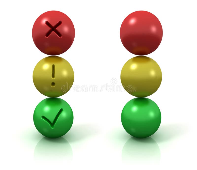 Traffic Light spheres stock illustration. Illustration of rules - 23700018
