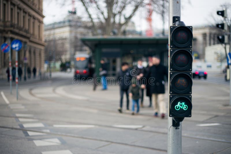 Traffic Light on the Street To Adjust Traffic Stock Photo - Image of ...