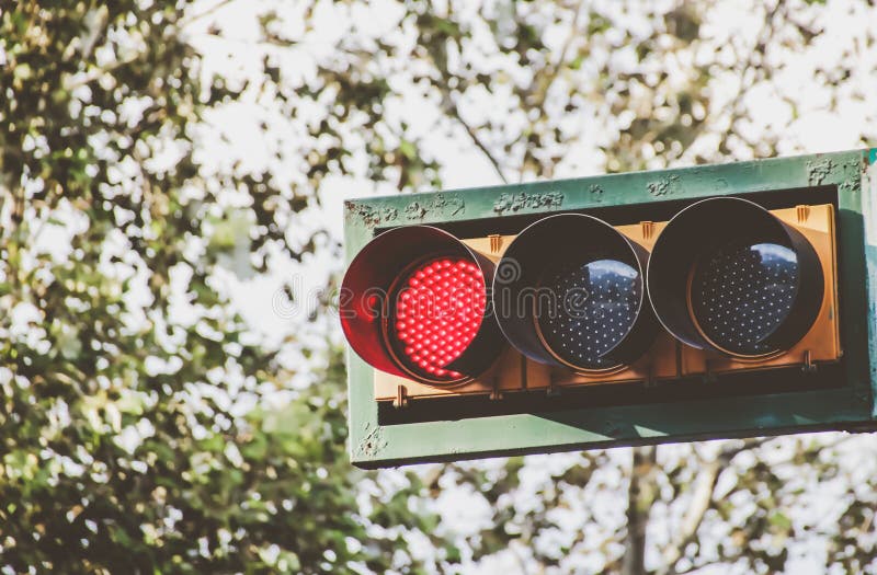 Traffic Light on Urban Scenario Stock Photo - Image of transport, metal ...