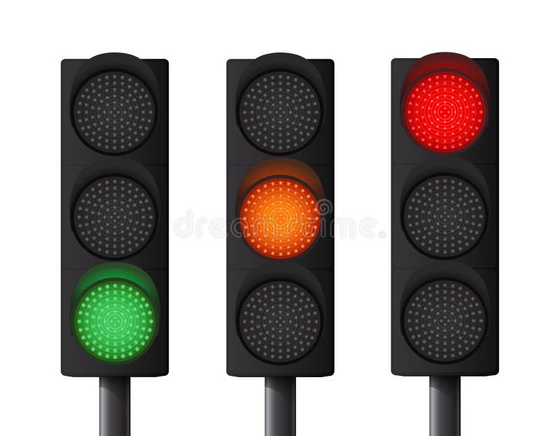 Traffic light stock vector. Illustration of lights, driving - 22510374