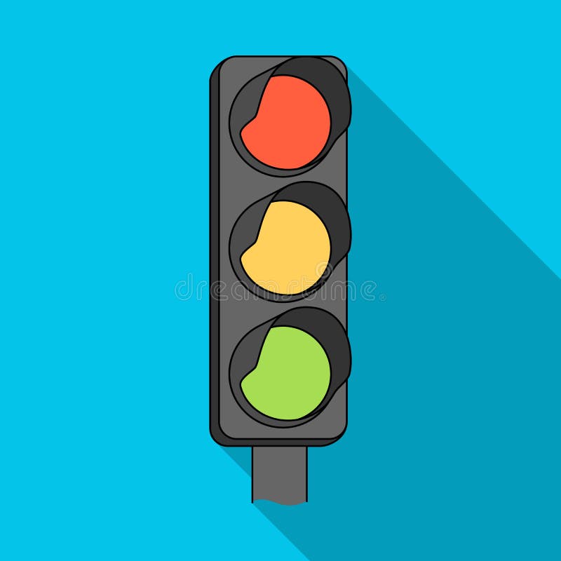 Traffic Light for Vehicles.Car Single Icon in Outline Style Vector ...