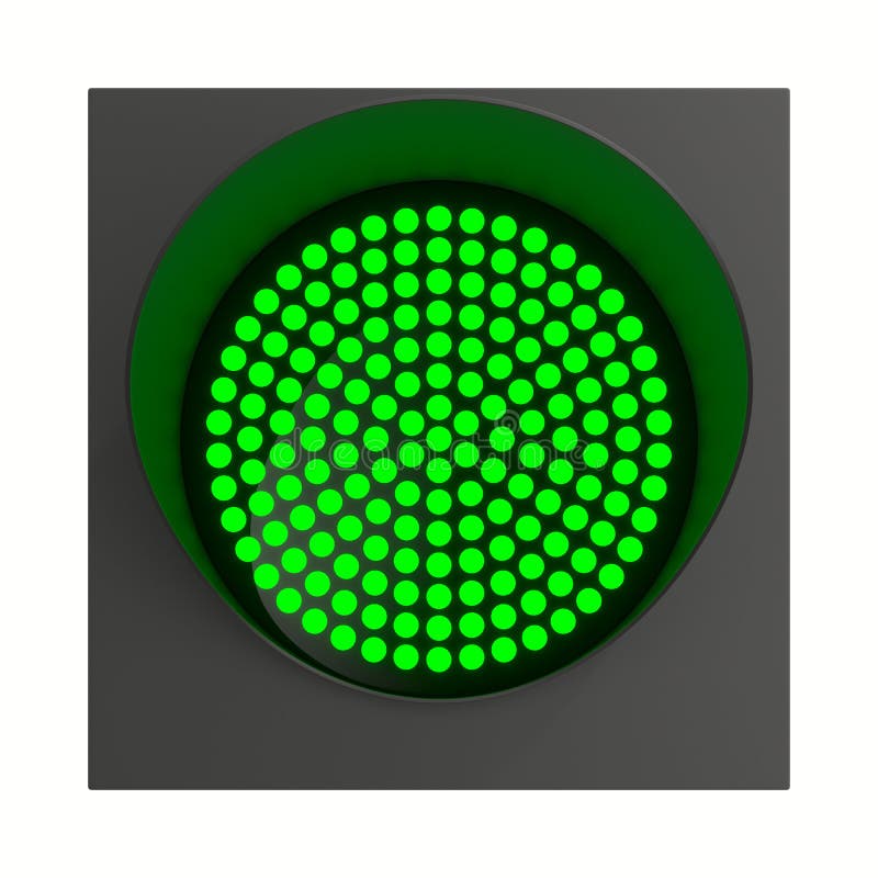 Traffic Light on White Background. Isolated 3D Illustration Stock ...
