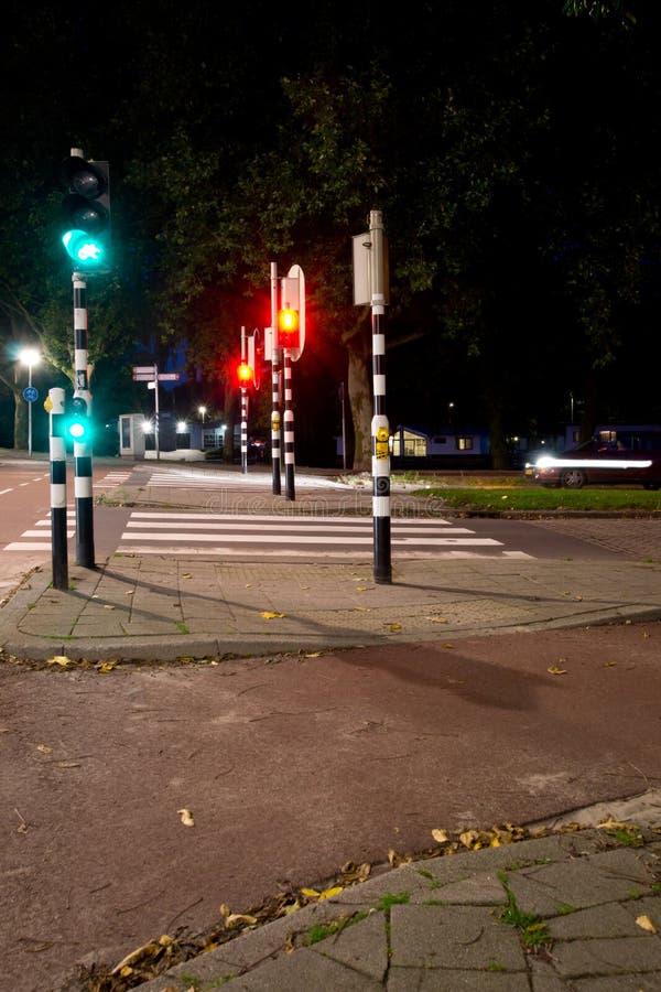 Traffic lights stock image. Image of street, path, poles - 27039955